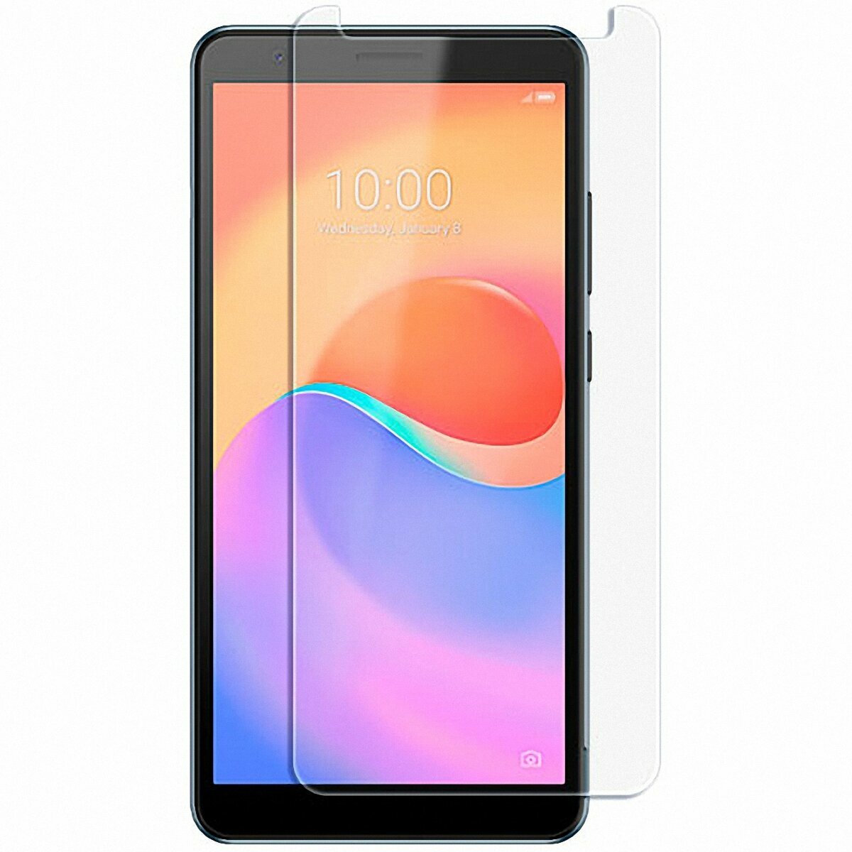 Защитное стекло для ZTE Blade A31 Plus прозрачное на плоскую часть экрана