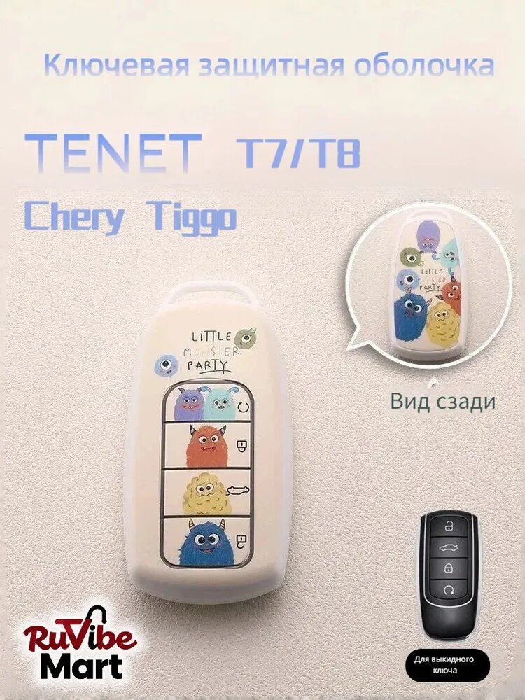 RuVibe Чехол брелка автосигнализации, 1 шт.