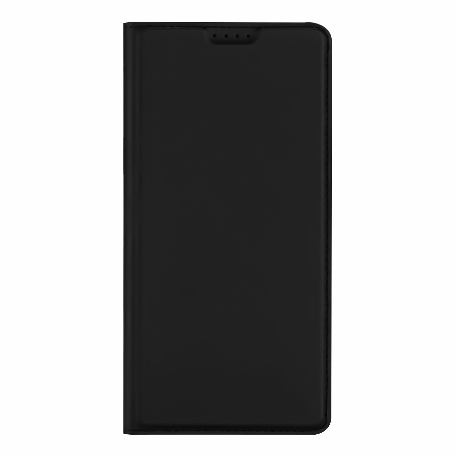 Чехол книжка из кожи черного цвета для Xiaomi Redmi Note 12 Pro+ 5G, серия Skin Pro Series от Dux Ducis