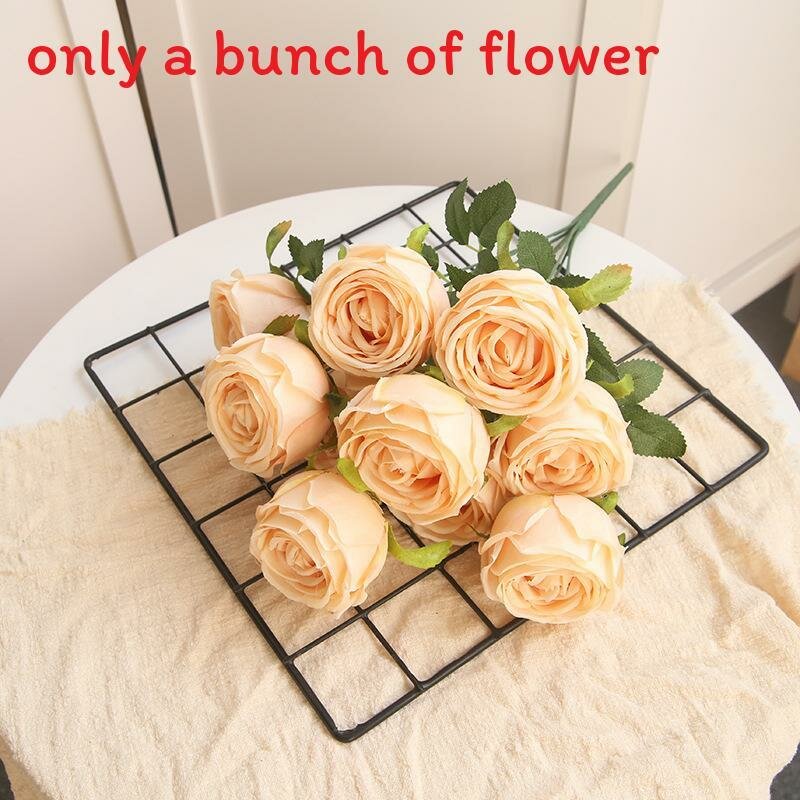 Декор настенный свадочная роза с шелковыми цветами для дома на улице и внутри праздник шампанское крупный лист