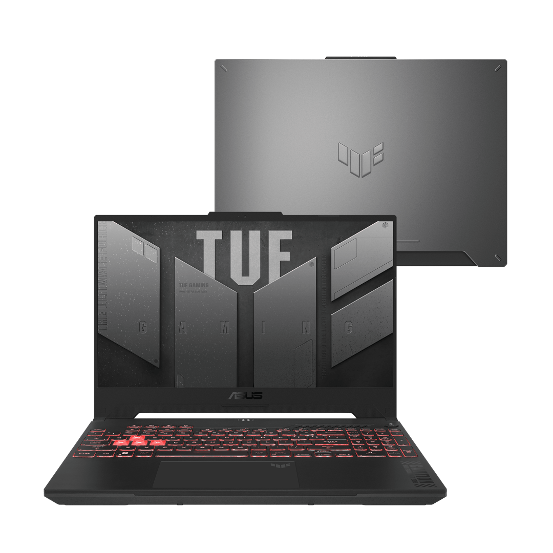 Ноутбук Asus TUF Gaming A15 FA507NU-DS74 15.6" AMD Ryzen 7 7735HS, 16Гб, 1Тб, RTX 4050, Win 11, серый (90NR0EB5-M000J0)