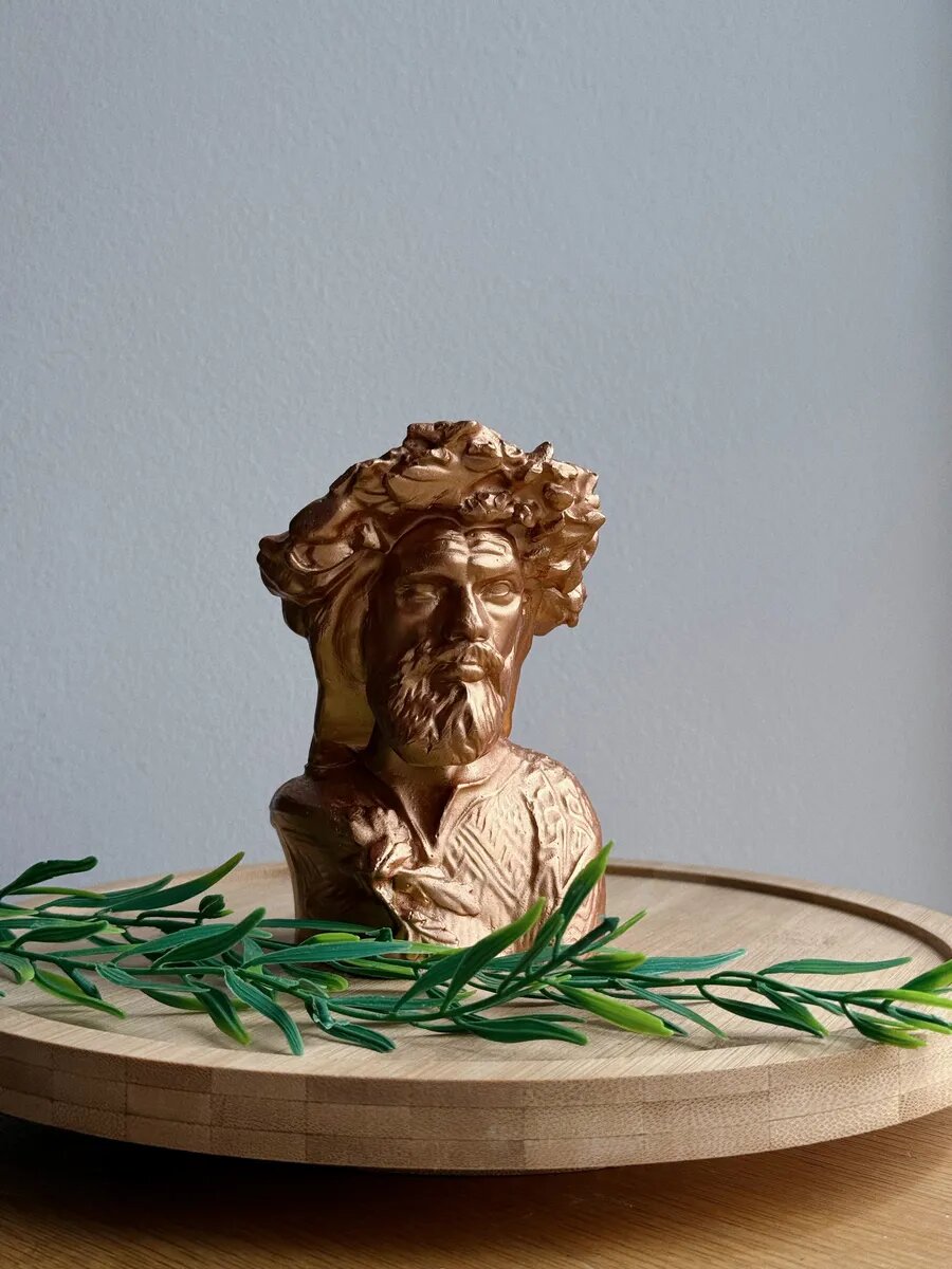 Статуэтка бог Купала, 12 см, из гипса, ручная работа, в цвете — фото 1