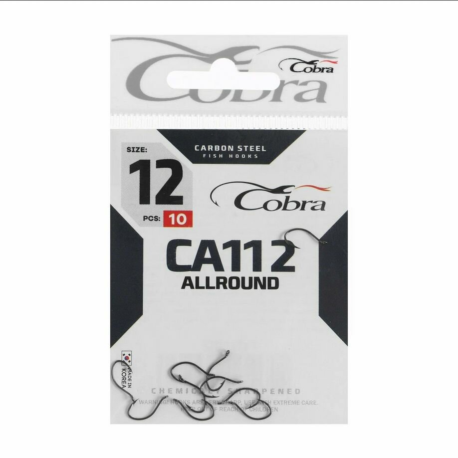 Крючки Cobra ALLROUND сер. CA112 разм.012 20шт.