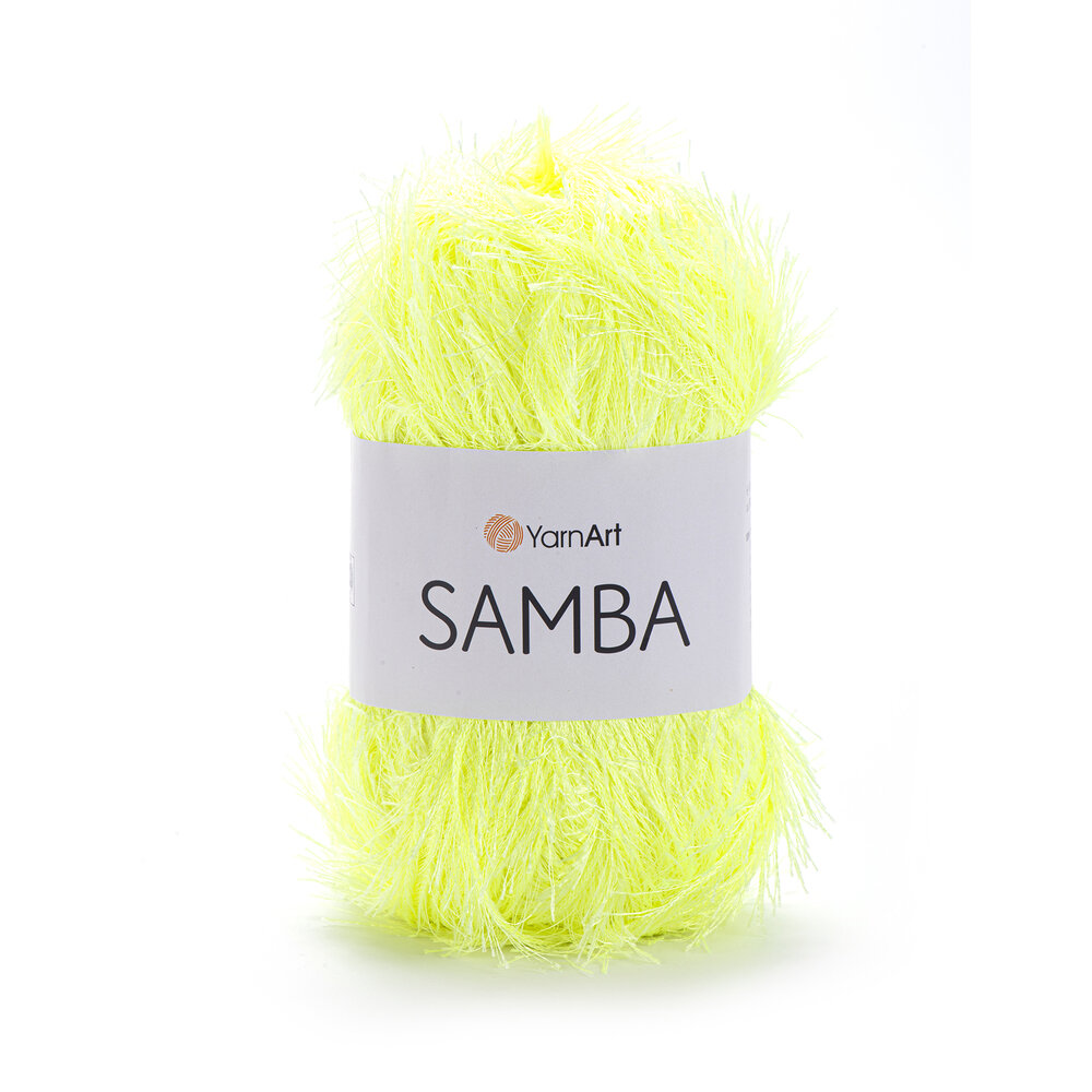 Пряжа для вязания YarnArt Samba 2052 желтый неон 100 гр/150 м 100% полиэстер