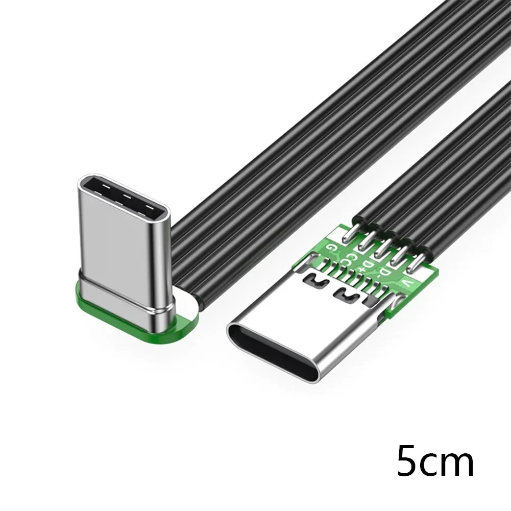 USB-C кабель USB-C 30см, черный