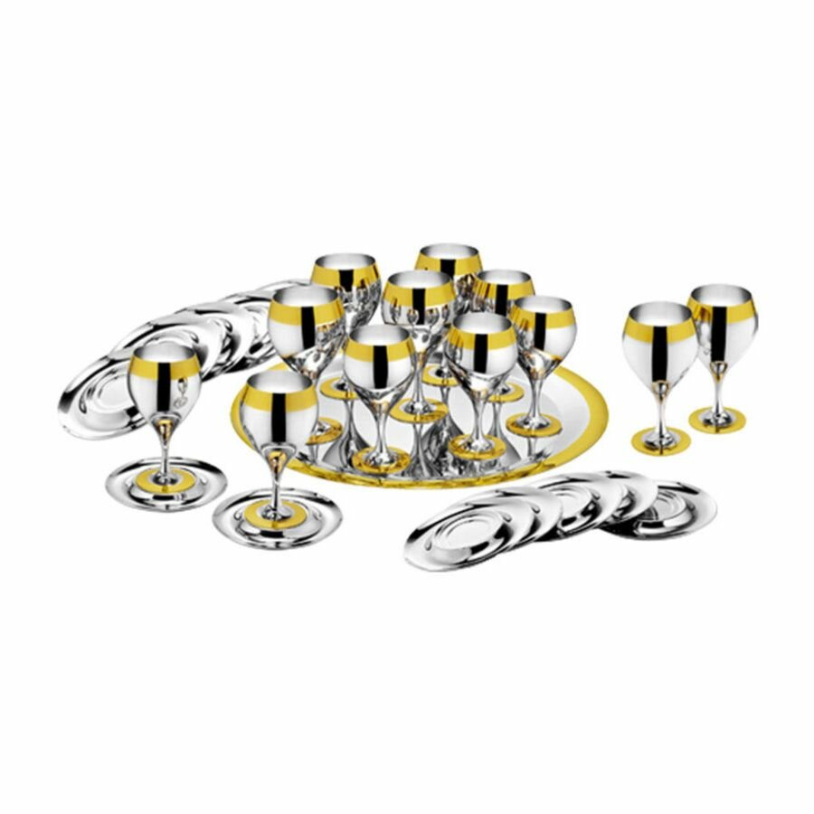 Набор бокалов Zepter Prince Set Decor Gold Plated LS-170-DG