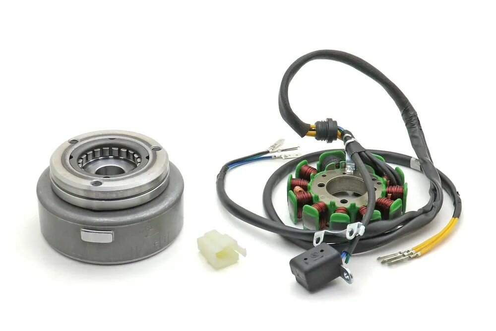 Зажигание в сборе с маховиком 163FML-2(200cc),167FMM(250cc)(11кат-к,4+3конт)LIFAN ориг.(LF200ZH-2)