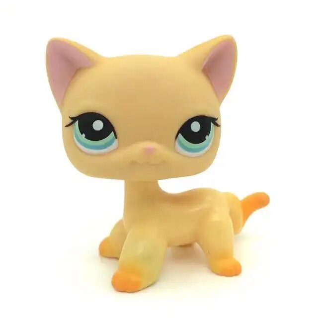 Совершенно новая редкая игрушка LPS для зоомагазина, короткошерстная кошка, милый полосатый кот, классическая игрушка LPS для детей в подарок