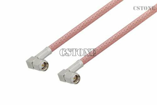 SMA штыревой угловой к SMA штыревой угловой кабель используя RG142 коаксиальный с 270 Deg. по часовой стрелке