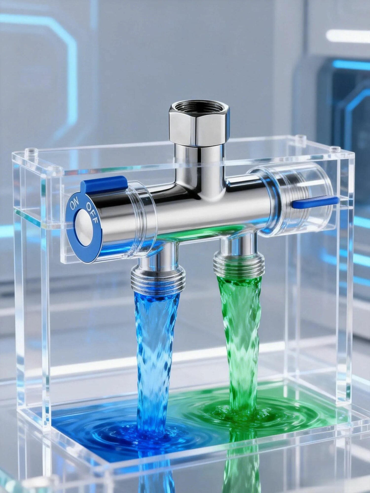 Тройник для воды, 1/2 дюйма, кран на два выхода. Из нержавеющей стали 304, адаптер для смесителя. Для стиральной машины и гигиенического душа.