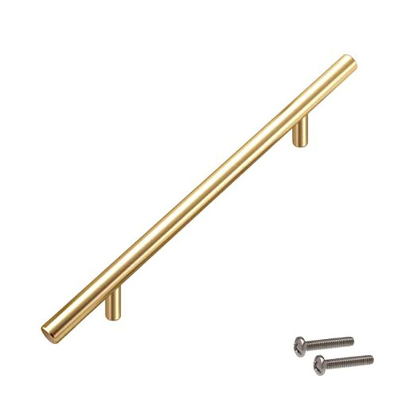 T bar ручки для шкафов high-end gold 12*500*320мм, гладкая поверхность прочный дизайн