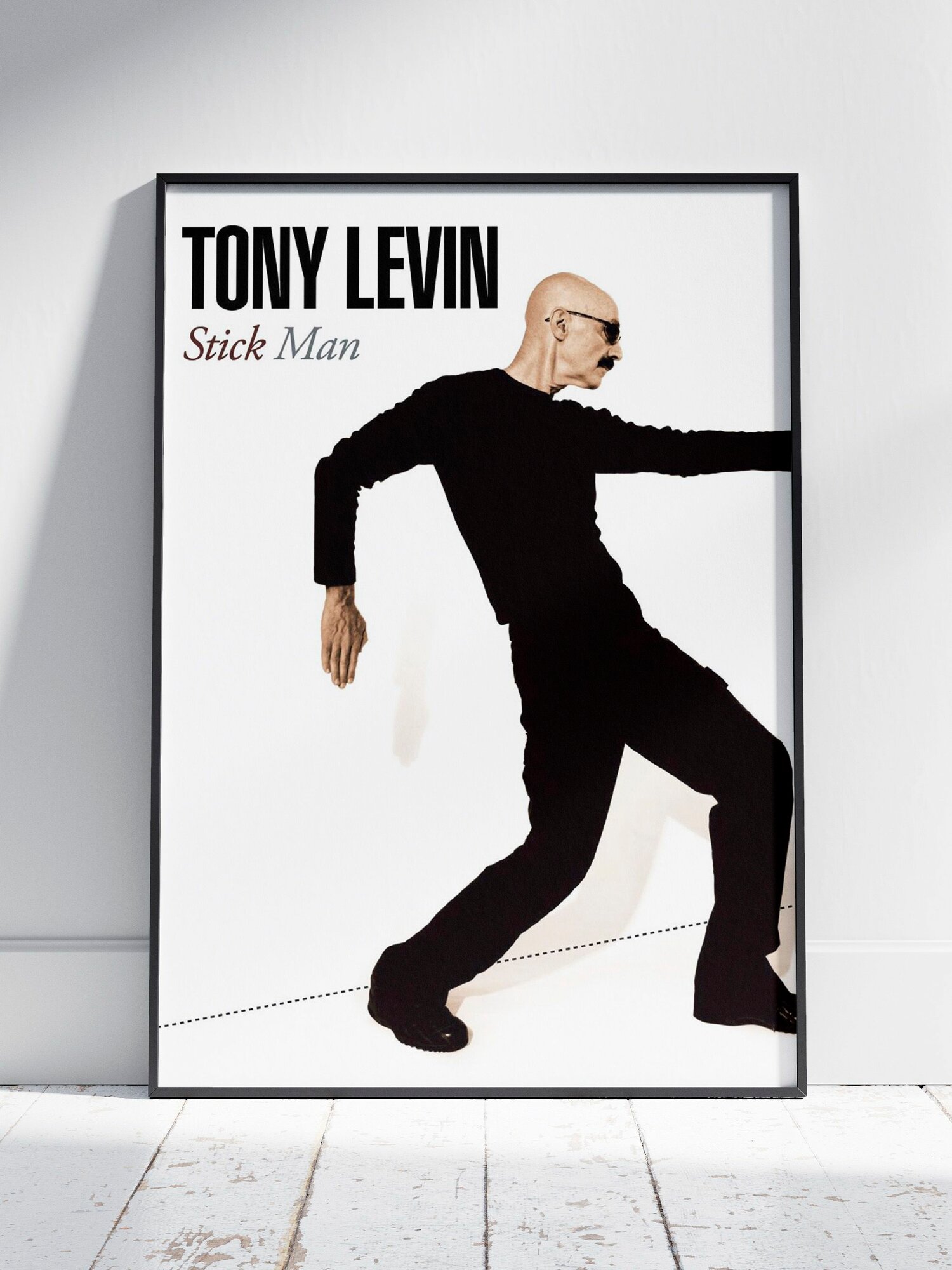 Плакат на стену для интерьера Кинг Кримсон (Тони Левин - Tony Levin 6) - Постер по музыке и артисту формата A4 (21x30 см)