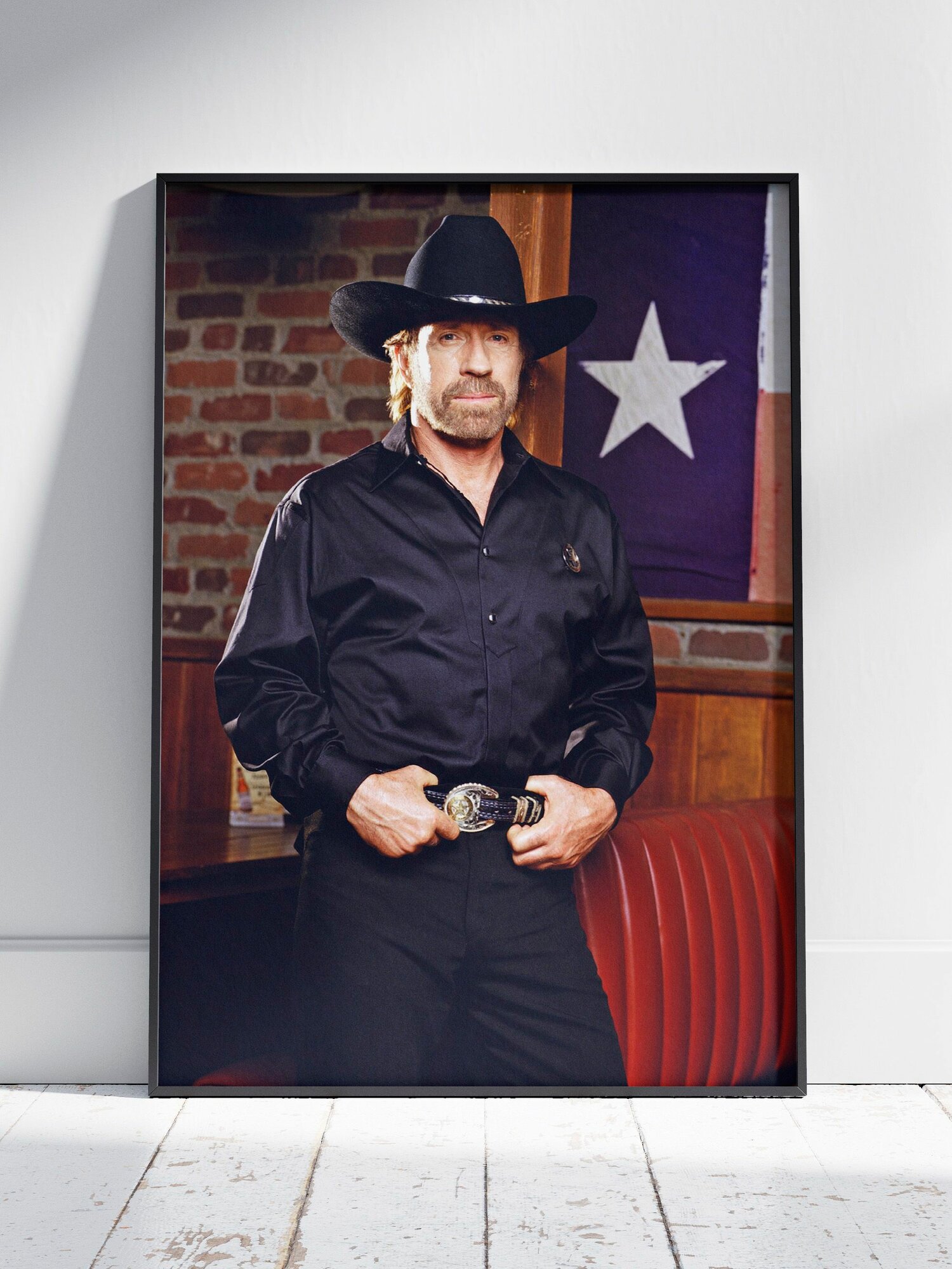 Плакат на стену для интерьера Чак Норрис (Chuck Norris 41) - Постер по актеру фильма, кино, сериала формата A4 (21x30 см)