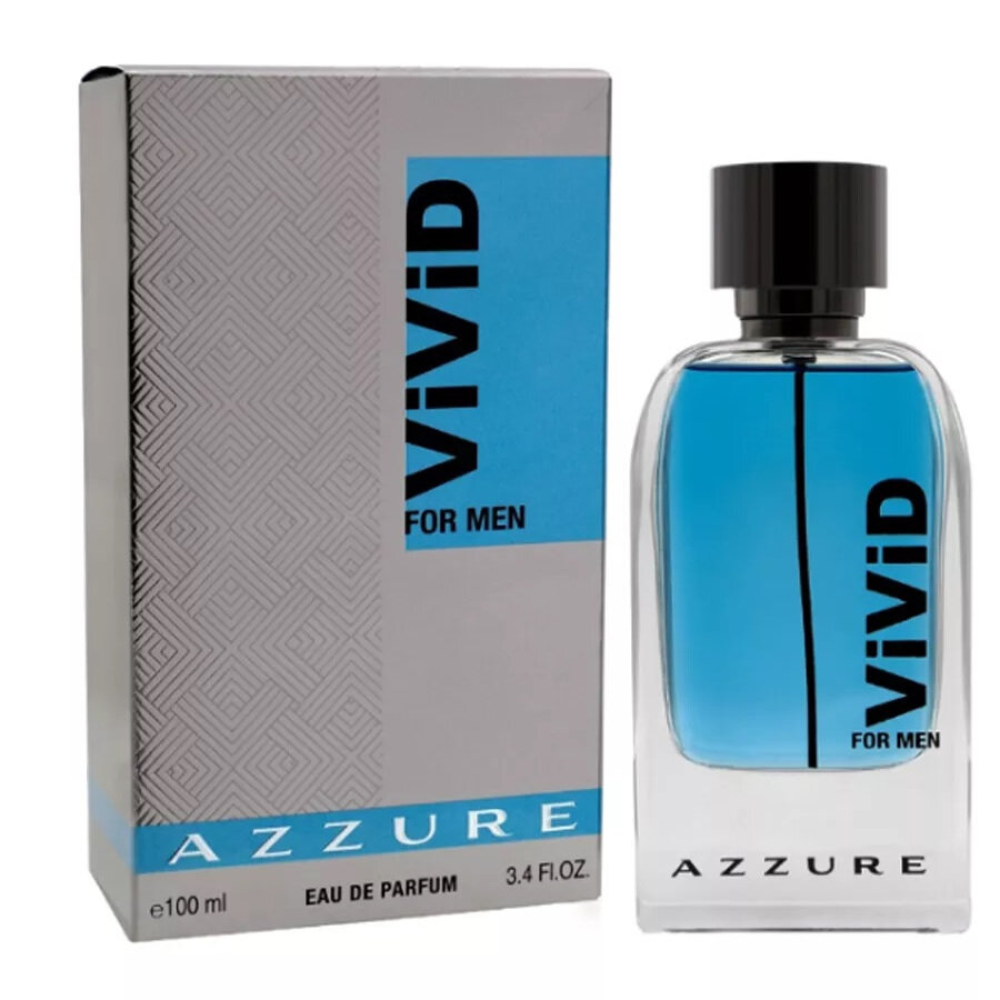Парфюмерная вода для мужчин Fragrance World Azzure Vivid 100 мл / Духи Фрагранс Ворлд Аззуре Вивид
