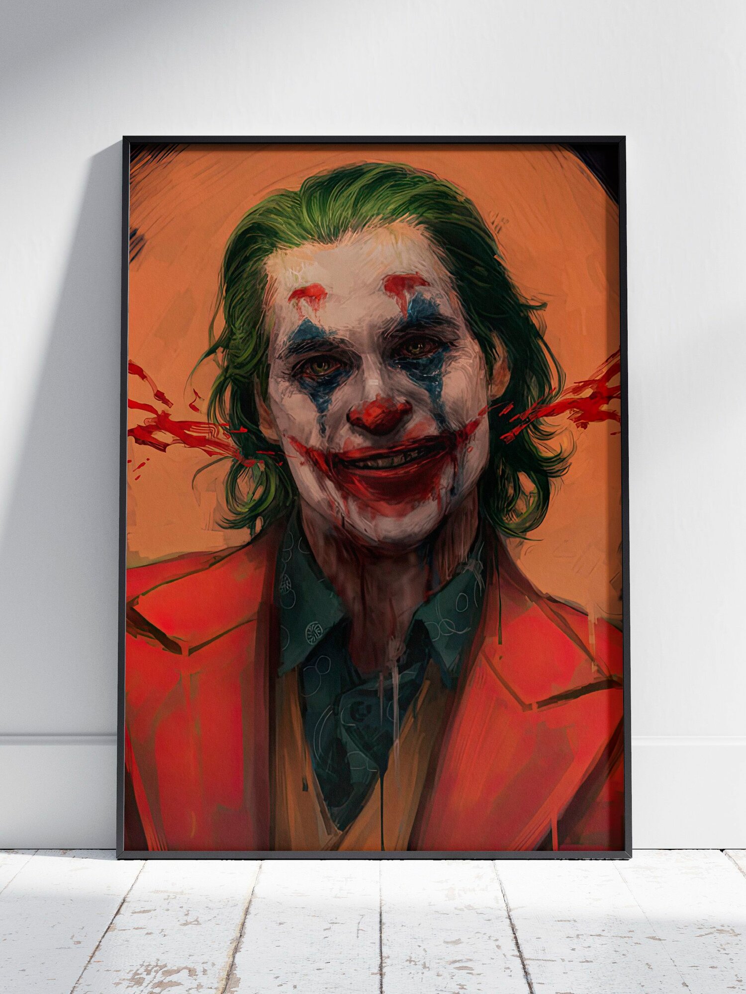 Плакат на стену для интерьера Joker 2019 (Джокер - Артур Флек 1) - Постер по фильму и кино формата A4 (21x30 см)