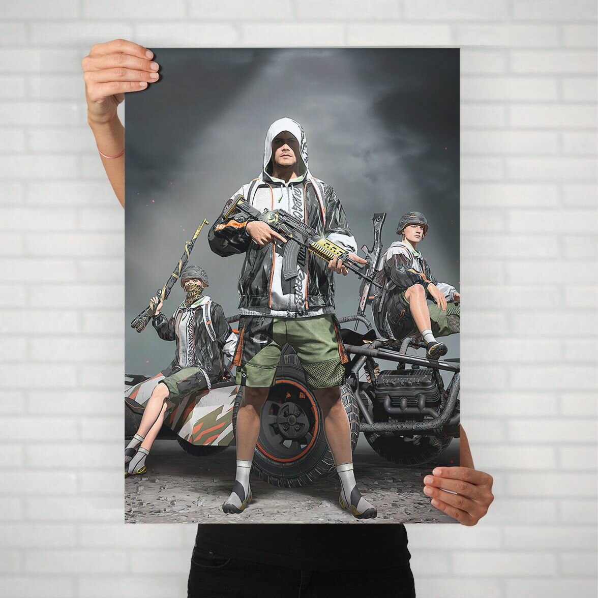 Плакат на стену для интерьера пабг - PUBG (Общее 34) - Постер по игре формата А1 (60x84 см)