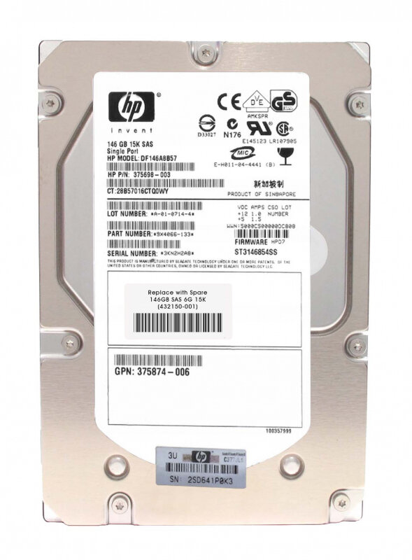 Жесткий диск HP 432093-B21 146Gb 15000 SAS 3,5" HDD