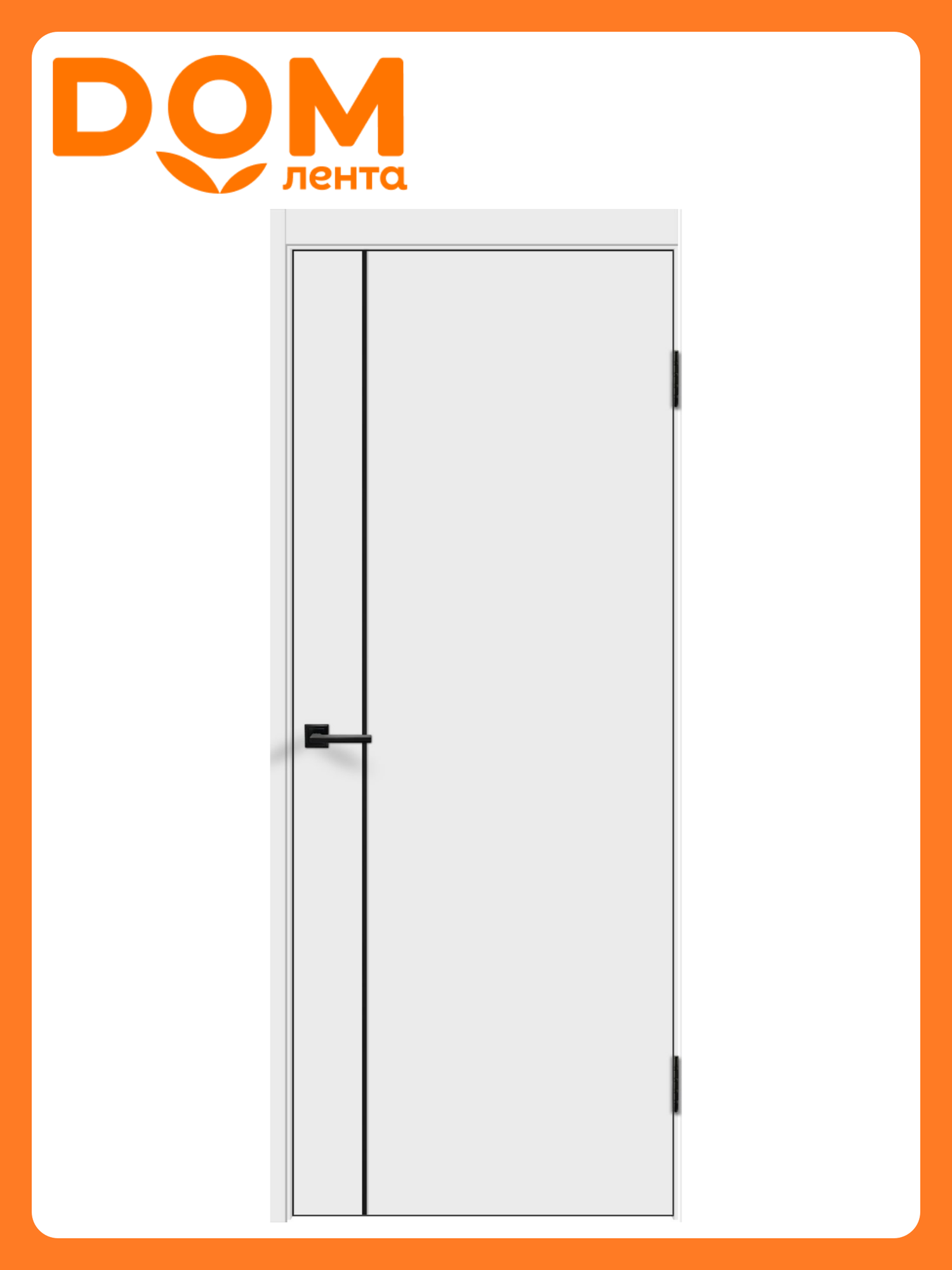 Полотно экошпон ланс M1 глухое без притвора Белый Эмалит 600х2000 мм