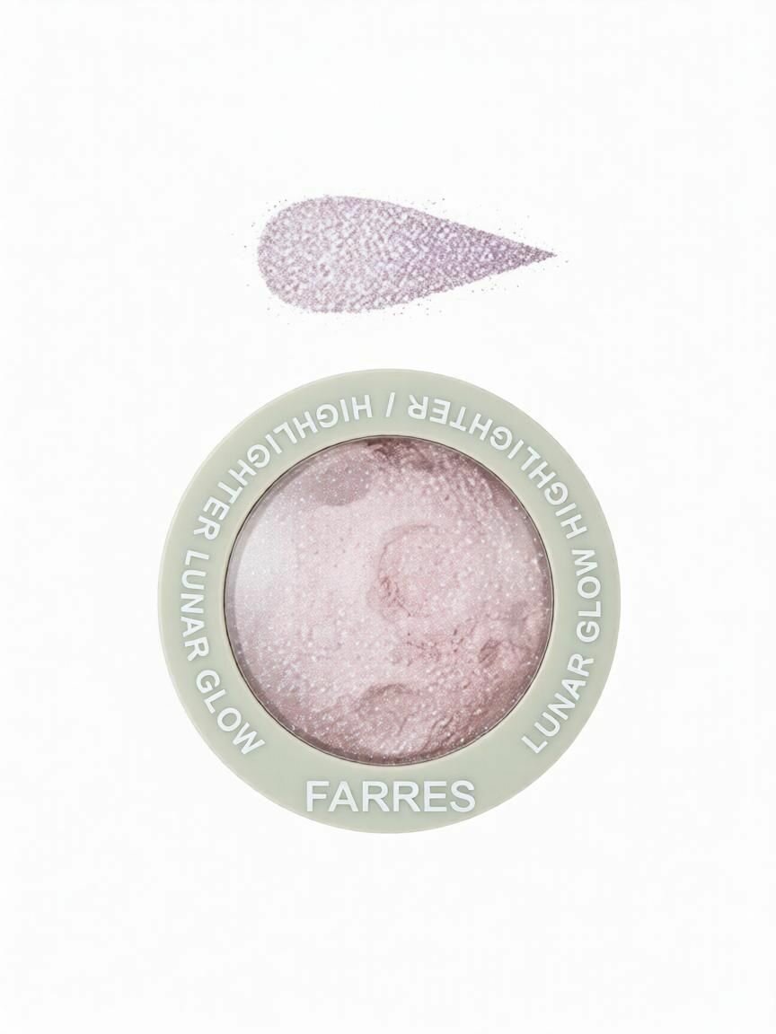 Хайлайтер для лица и тела FARRES 1849-03 Lunar Glow розовый металлик