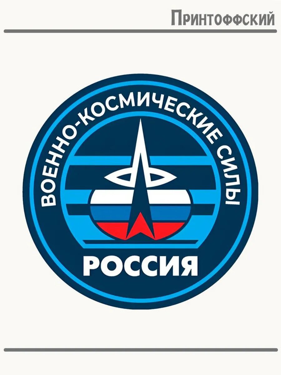 Термонаклейка для одежды и аксессуаров DTF-печать Военно-космические силы