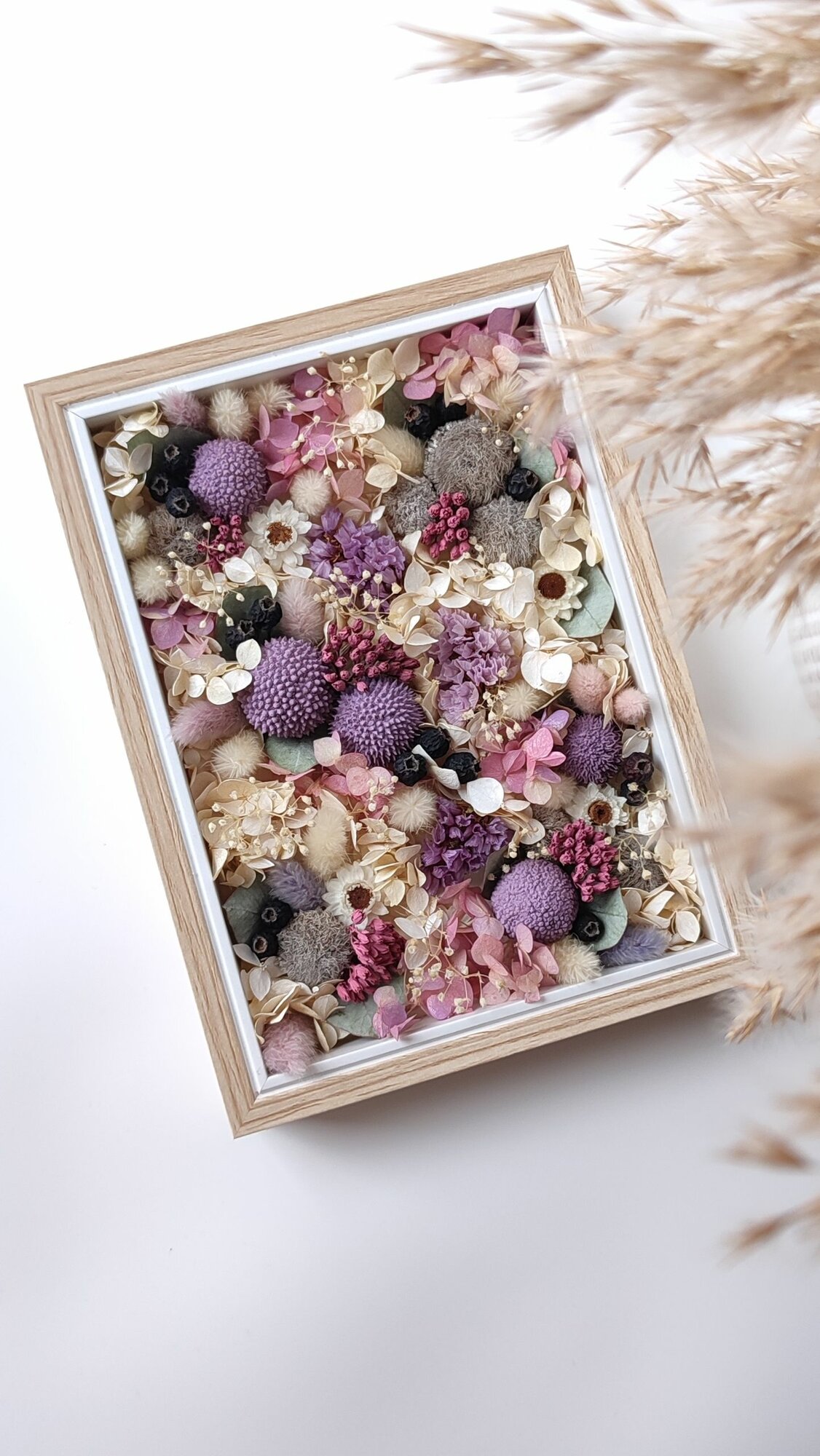 Панно из сухоцветов "Сухоцветная рапсодия"