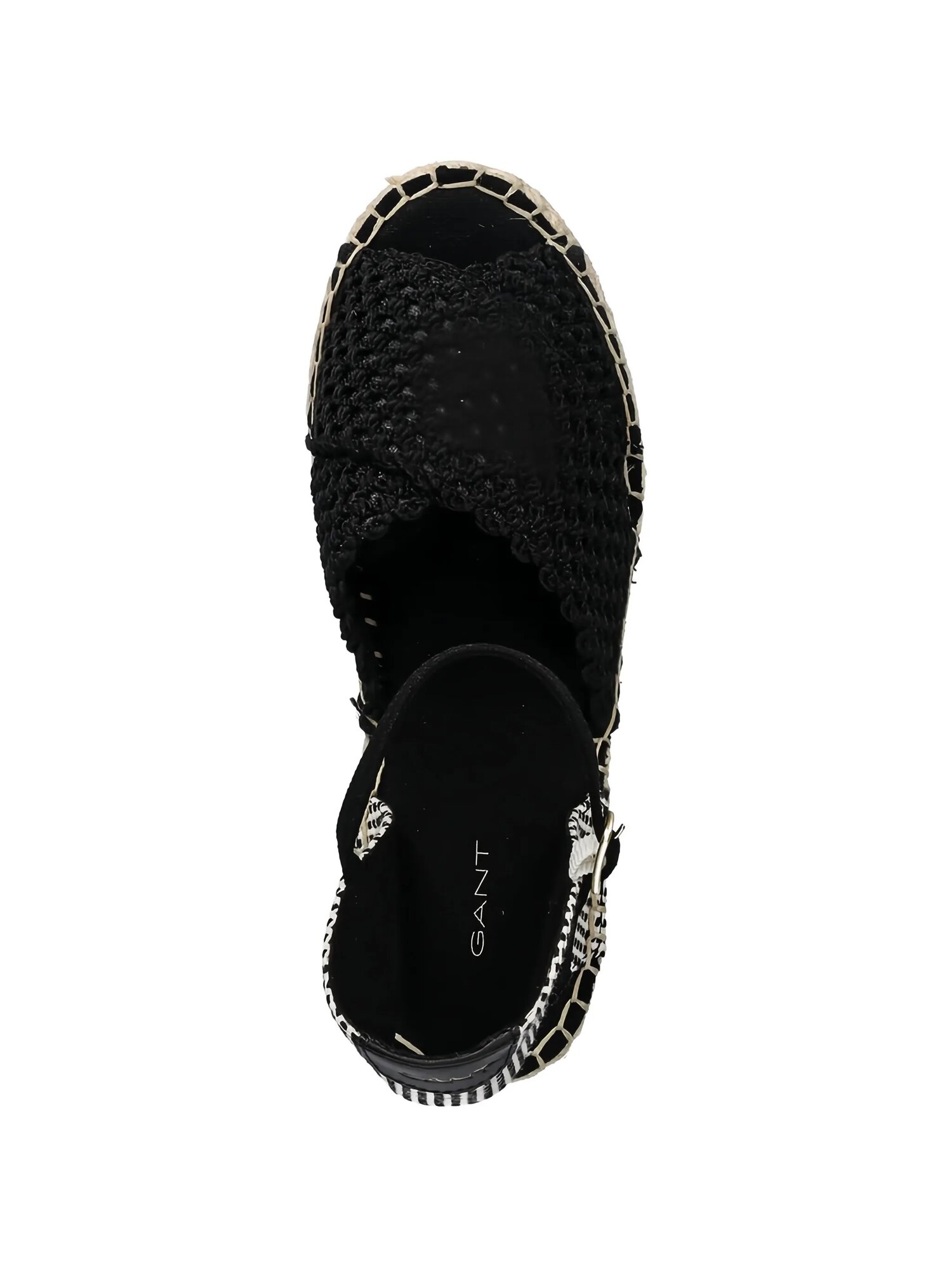 Эспадрильи GANT Ankle-strap espadrilles, размер 39, black/black — фото 1