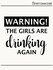 Термонаклейка для одежды и аксессуаров DTF-печать Warning!