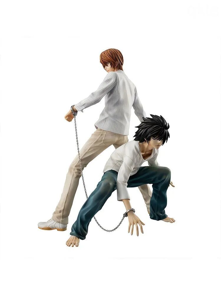 Аниме фигурка Тетрадь смерти Лайт Ягами L/Anime Death Note Light Yagami L Figurine 20CM