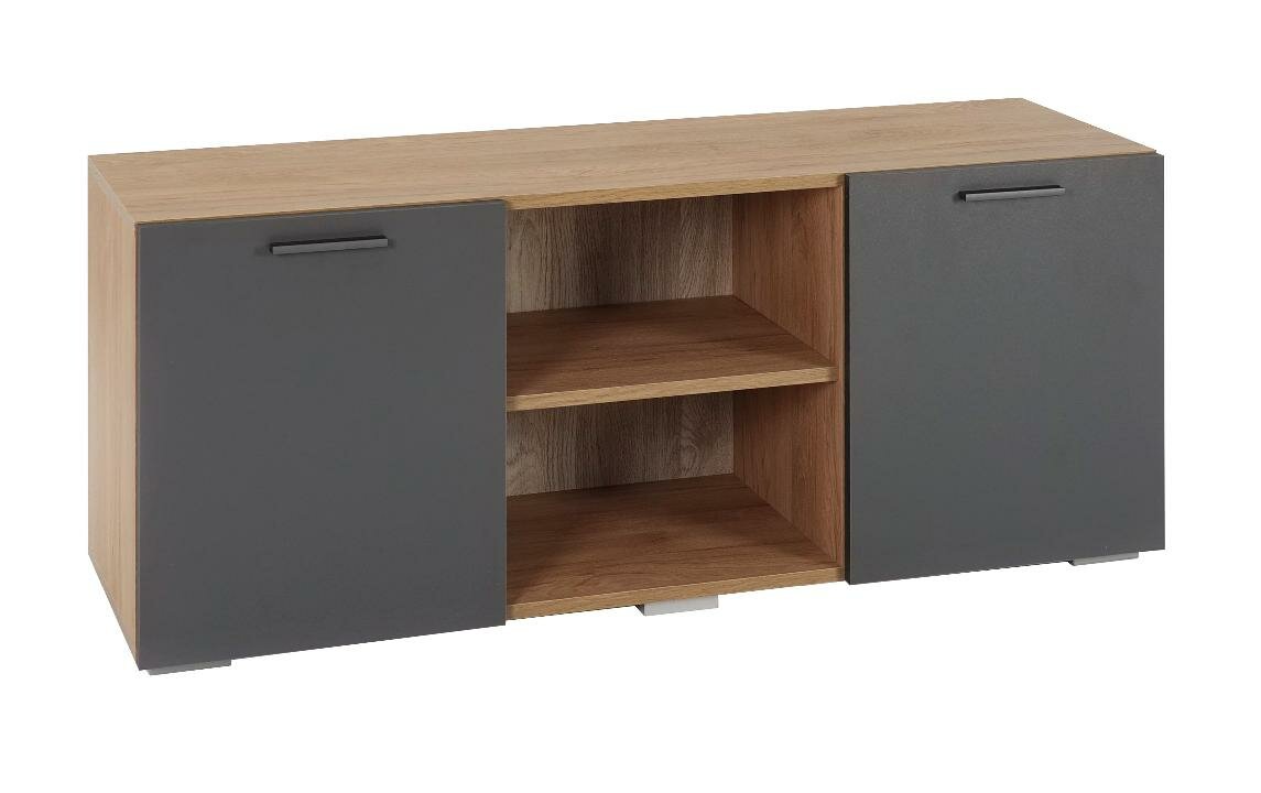 Тумба ТВ "Дублин", комбинированное ЛДСП, матовая, дерево, 120x48x37 см