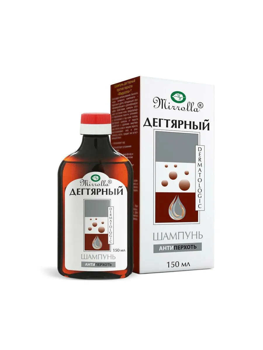 Mirrolla Шампунь дегтярный против перхоти 150 мл 1 шт