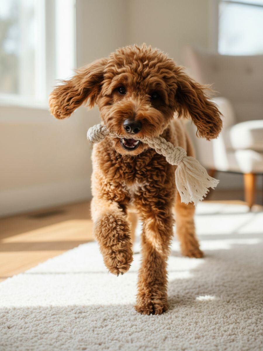 Игрушка для собак канат плетёный Japan Premium Pet для чистки молочных зубов, размер SS