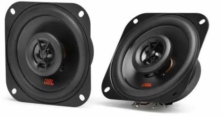 Колонки автомобильные JBL 150 Вт, 88дБ 4Ом 10см, 4 дюйм, комплект: 2 колонки коаксиальные двухполосные (STAGE2 424)