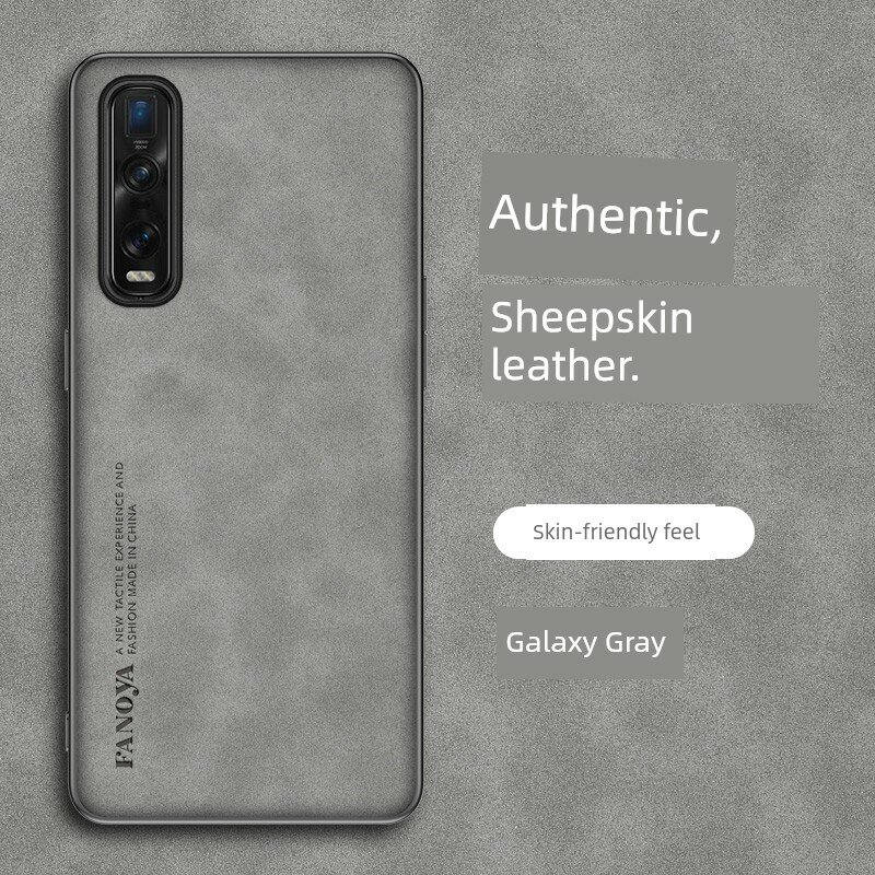 Высококачественный силиконовый чехол для OPPO Find X2 Pro, галактический серый, гибкий и ударопрочный для защиты