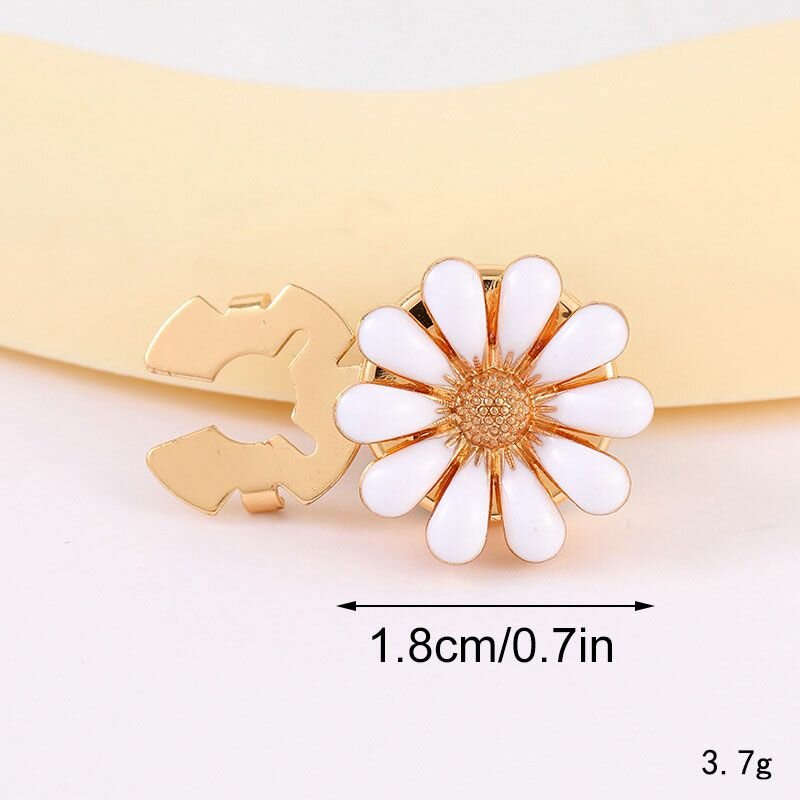 Пуговицы со стразами для украшения рубашки, запонки для женщин, для воротника, цинковый сплав и эмалевый цветок