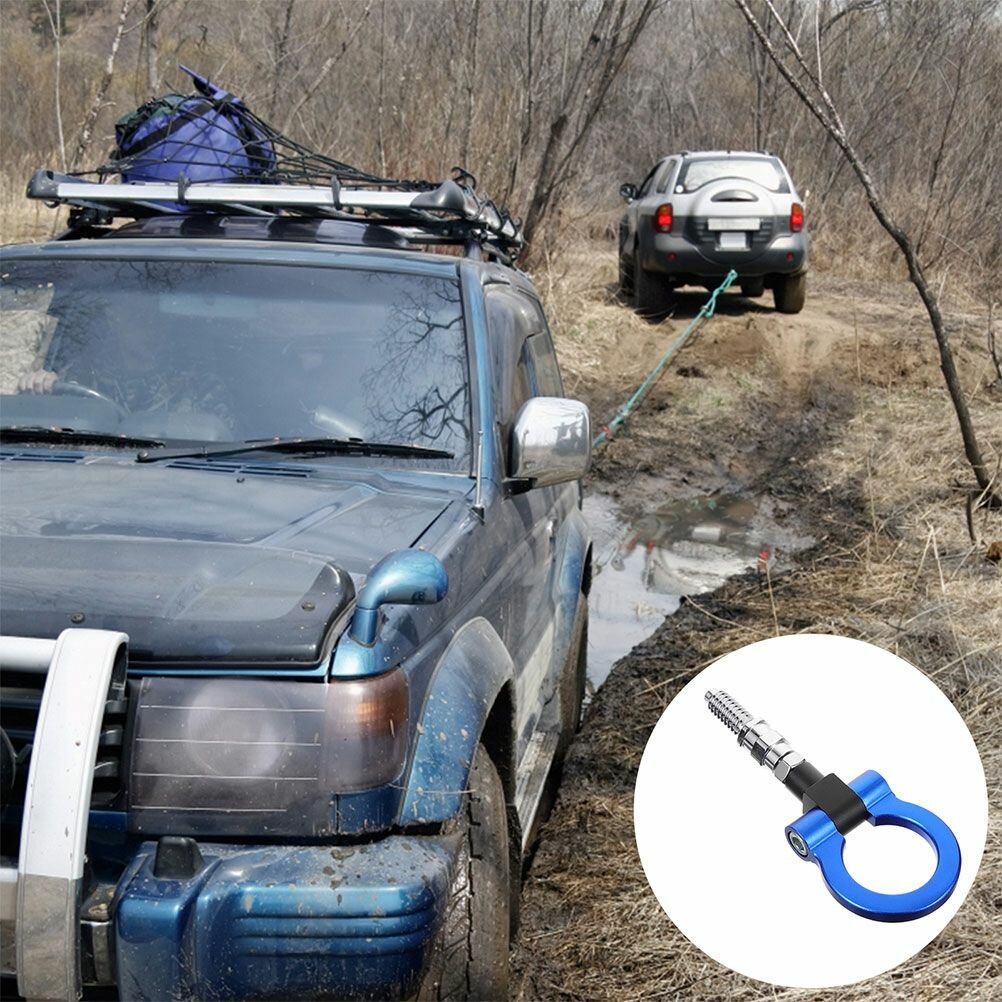 Крюки Для Буксировки, Алюминиевый Сплав, Синие, 2 Комплекта, Для Экстренных Ситуаций На Дороге