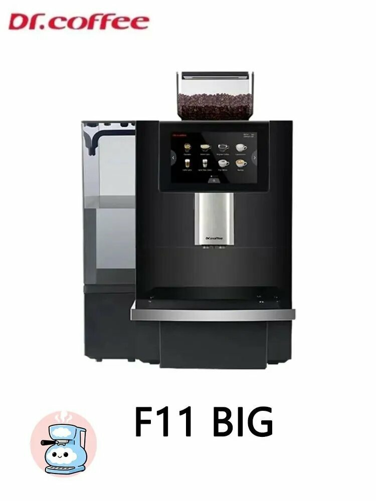 Zldrill Автоматическая кофемашина F11 Big, черный, черно-серый