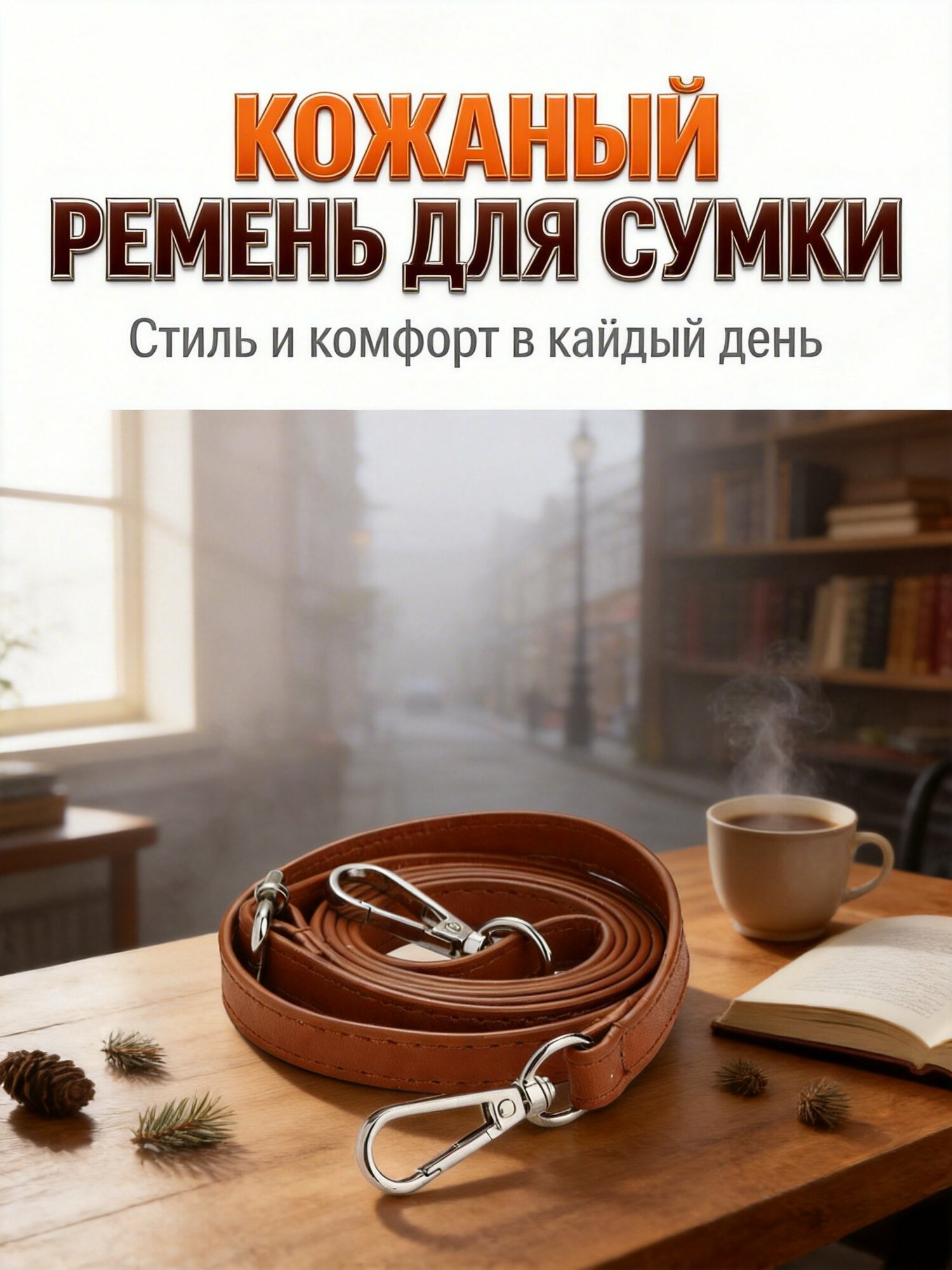 Ремень для сумки из искусственной кожи PU, регулируемая длина 110-125 см, ширина 1,2 см, плечевой ремешок в комплекте
