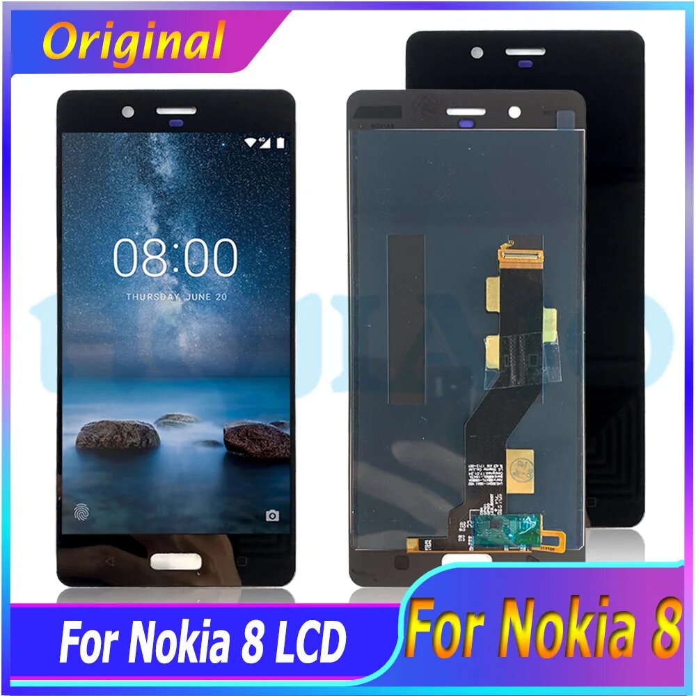 ЖК-дисплей 5,3 дюймов для Nokia 8 N8 TA-1004 TA-1012 TA-1052, дисплей с сенсорным экраном и дигитайзером в сборе для Nokia 8, сменный ЖК-дисплей
