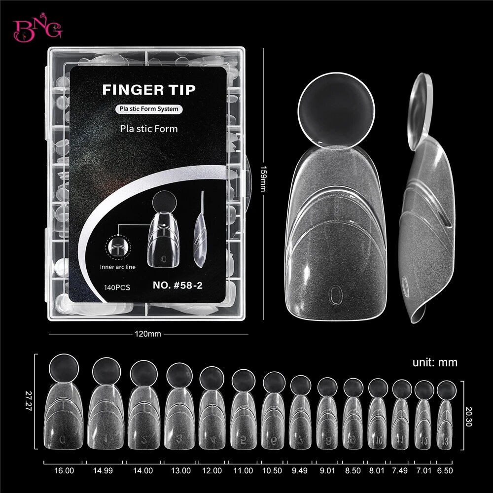Формы для ногтей BNG D-140PCS, 140 шт