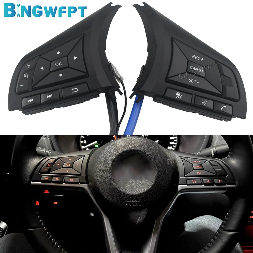 Новая кнопка управления круиз-контролем на руле для Nissan Qashqai J11ZGL Serena C27 2018-2022