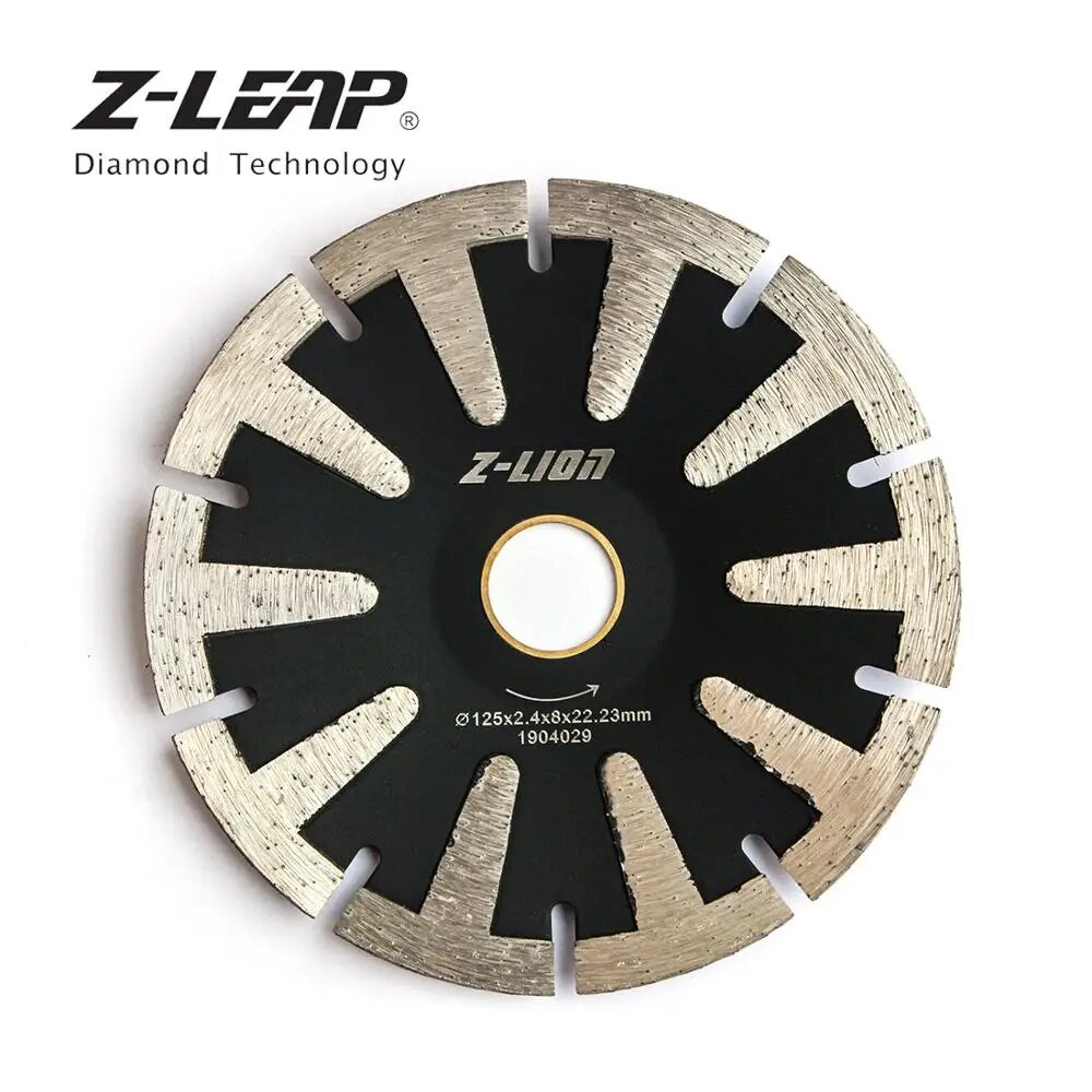 Алмазный диск Z-LEAP 5 дюймов вогнутый для резки камня