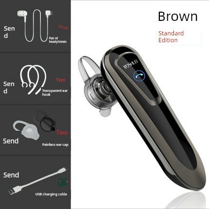 M20 Беспроводные наушники-вкладыши Bluetooth с длительным сроком работы, вкладыш-дизайн, коричневый цвет - комфортно