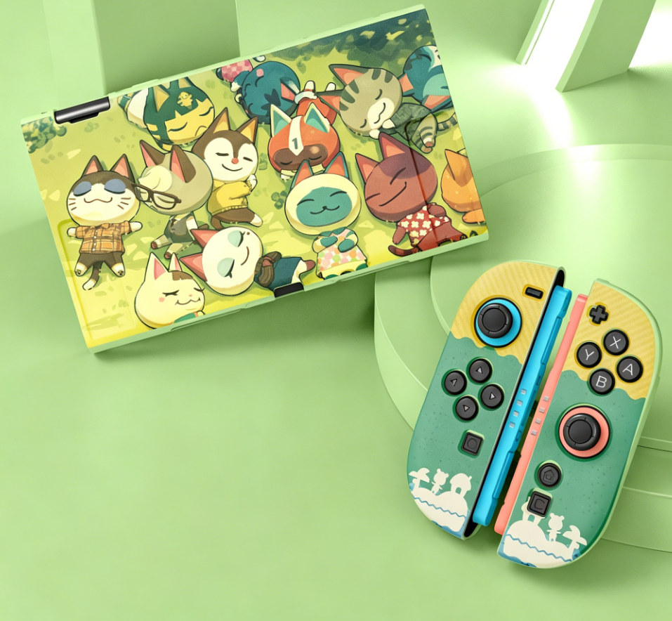 Чехол силиконовый защитный для Nintendo Switch 2 с рисунком Animal Crossing Family
