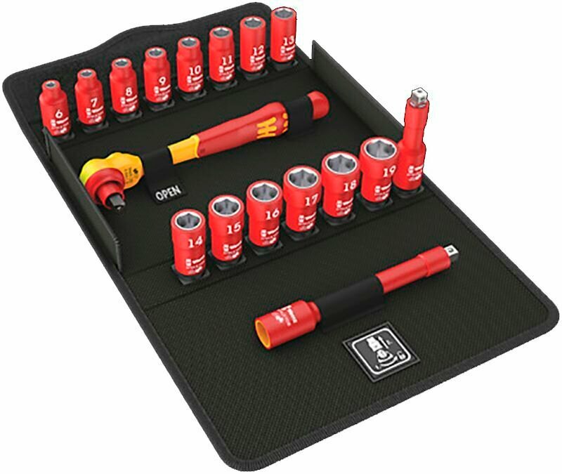 Набор инструментов Wera Zyklop Vde 1 5004970001, с трещоткой, 3/8", 8 в 1