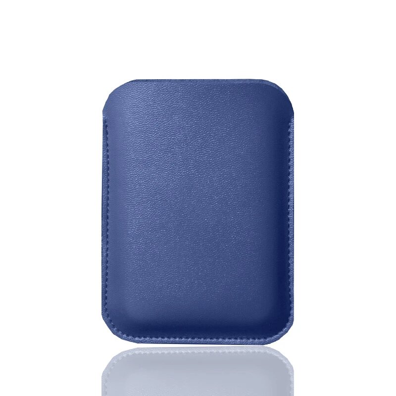 Синий кожаный чехол для Power Bank Magsafe