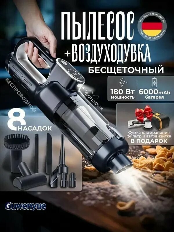 Пылесос для автомобиля беспроводной мощный