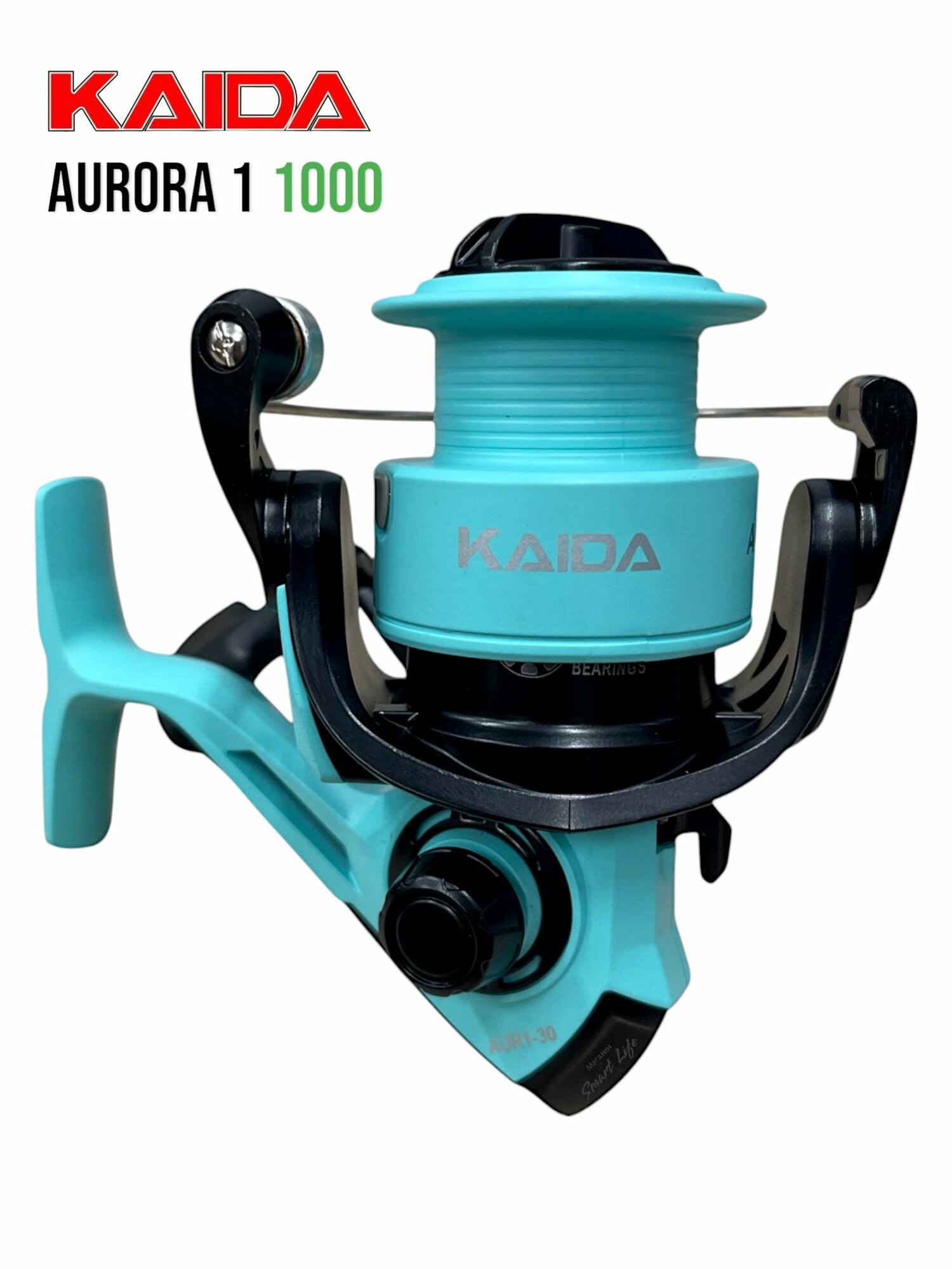 Катушка Kaida Aurora 1 1000 на спиннинг ультралайт, поплавочную удочку кайда Аврора для ультралайта для поплавочной