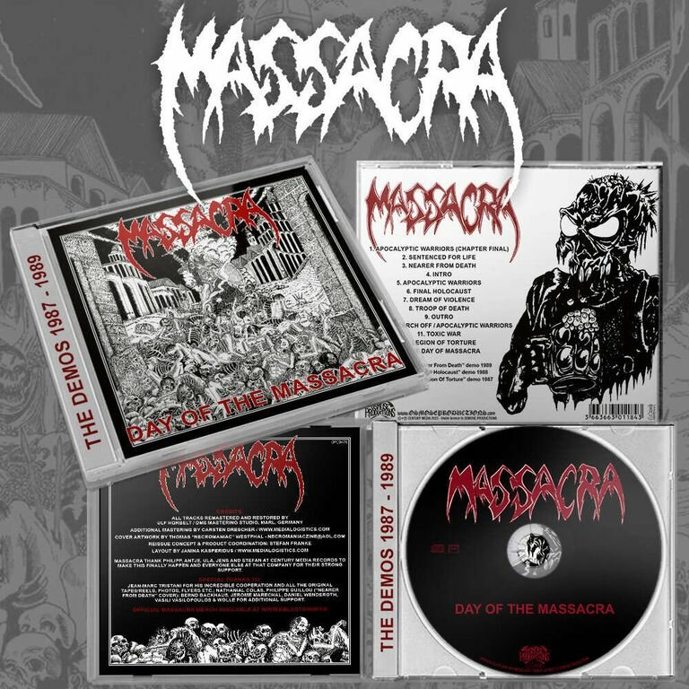 Фирменное издание MASSACRA - Day of the Massacra CD
