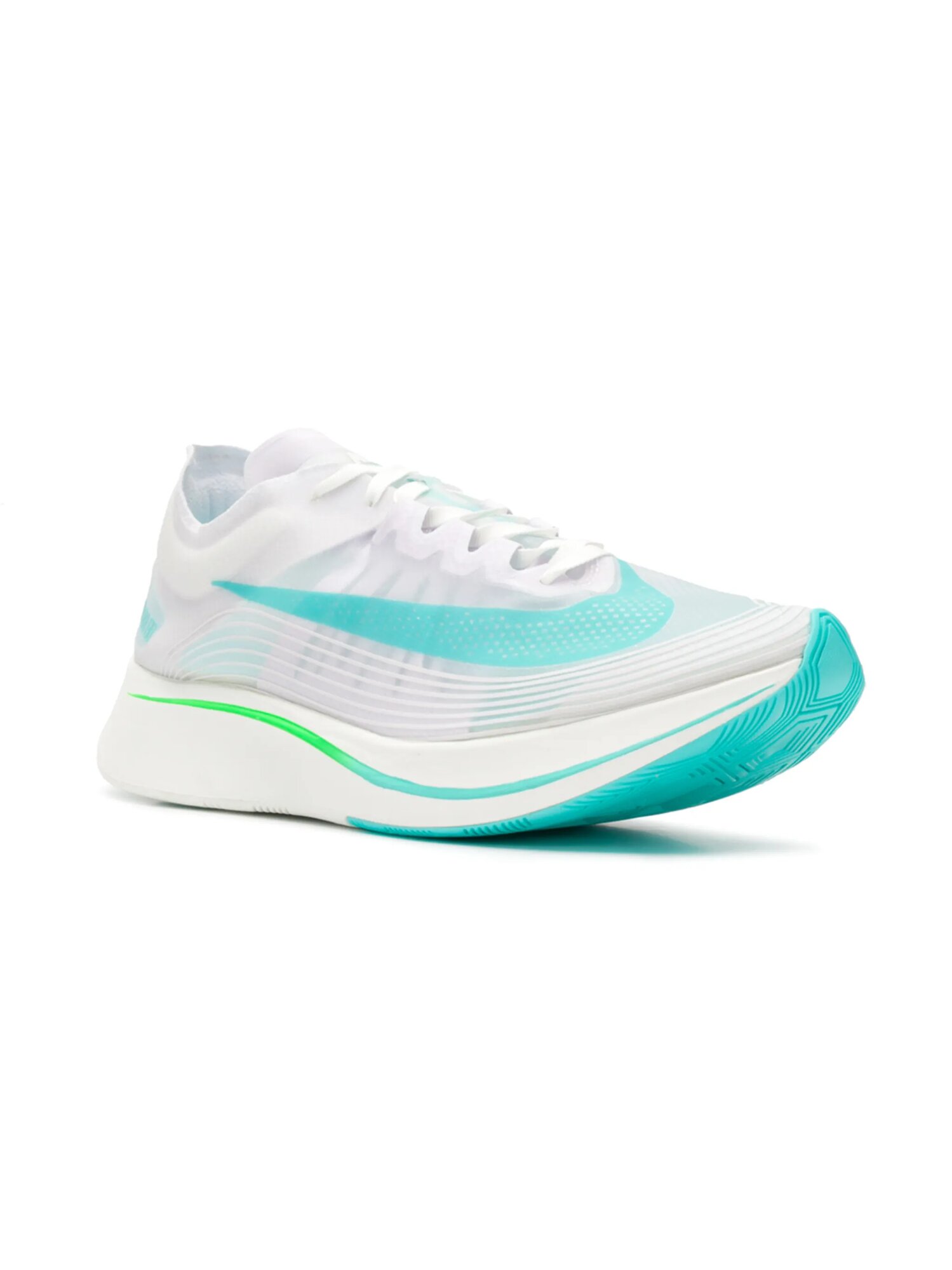 Кроссовки NIKE 'Zoom Fly SP', размер 12 US, бежевый/белый — фото 1