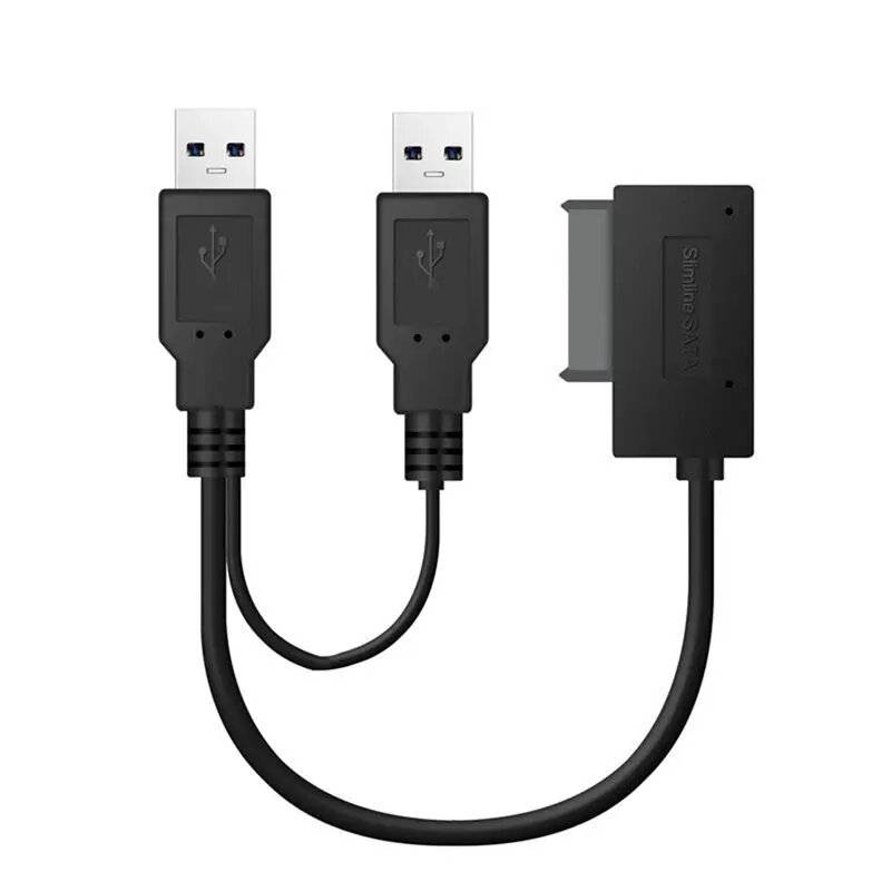 Кабель SATA USB 2.0 для CD/DVD-ROM черный